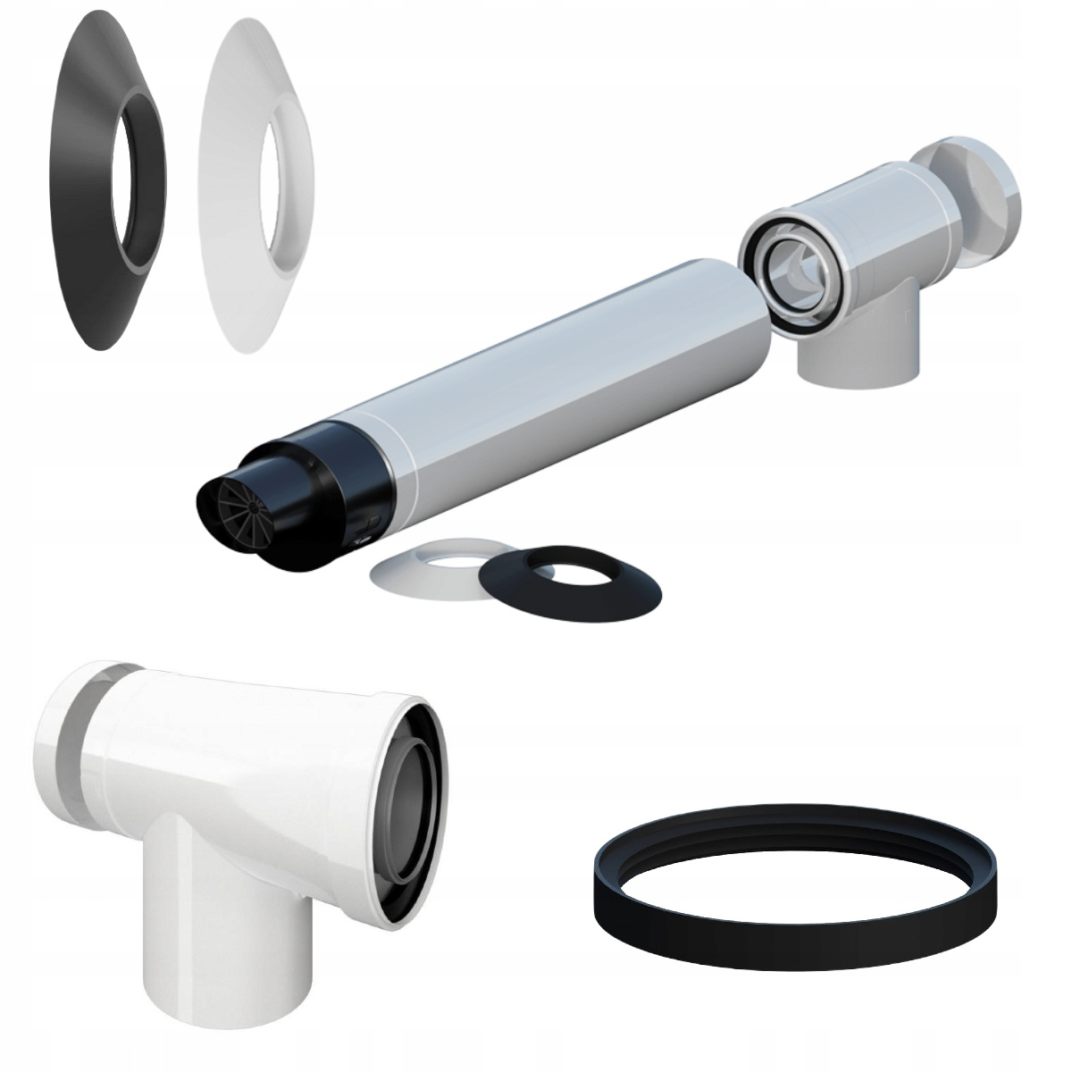 ZESTAW PRZYŁĄCZENIOWY DO KOTŁA GAZOWEGO 60/100 WYRZUT PRZEZ ŚCIANĘ Ricom | | Tytuł sklepu ...